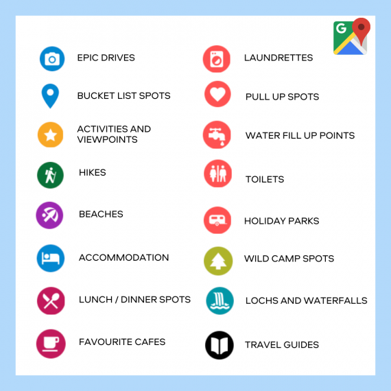 All the best spots in Scotland, on a Google Map! 2024 Travel Guide