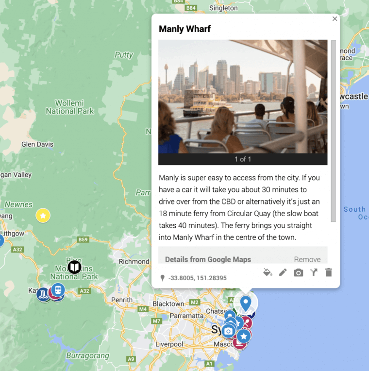 All the best spots in Australia, on a Google Map! 2023 Guide
